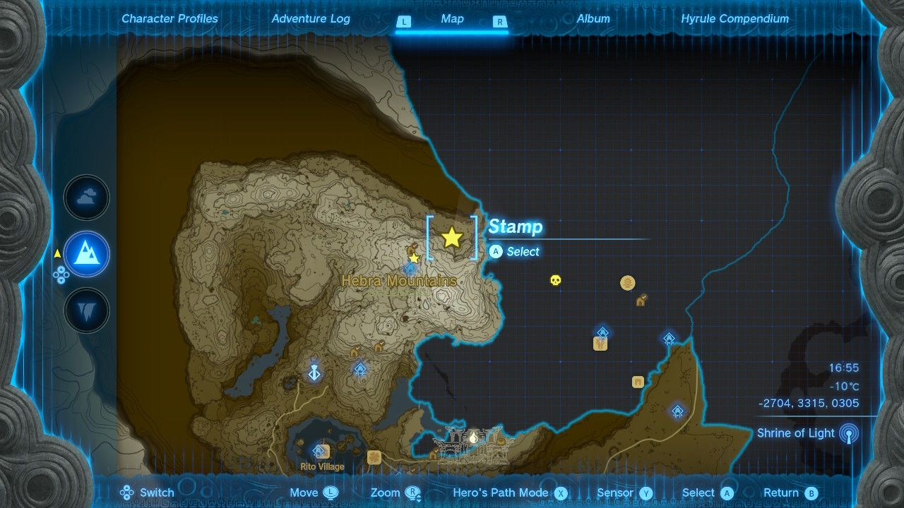 Wo man den Kristall des nördlichen Hebra-Gebirges in The Legend Of ...